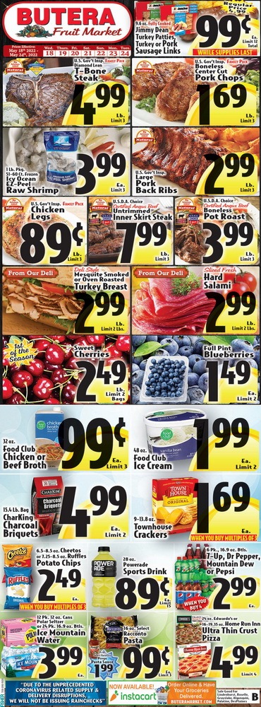 Butera Weekly Ad May 18 – May 24, 2022