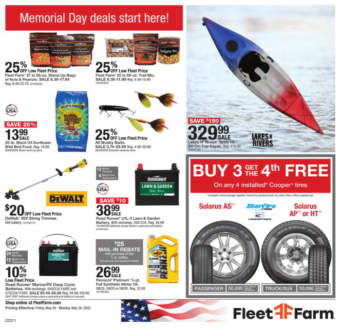 Fleet Farm Weekly Ad May 20 – May 30, 2022