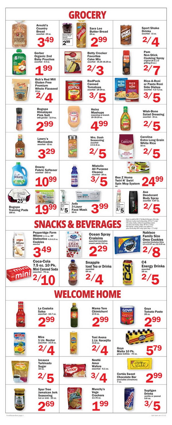 Food Bazaar Weekly Ad May 12 – May 18, 2022