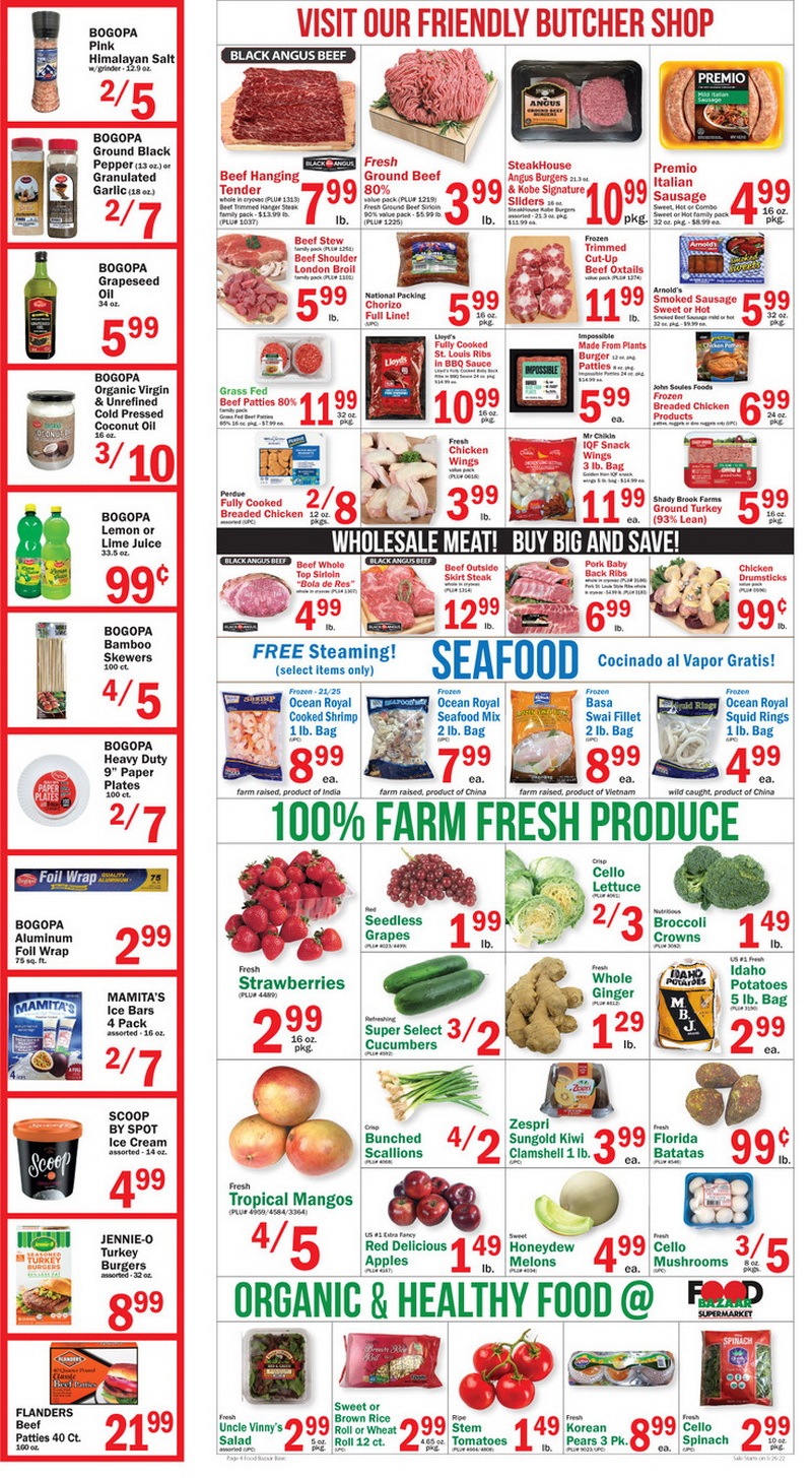Food Bazaar Weekly Ad May 26 – Jun 01, 2022