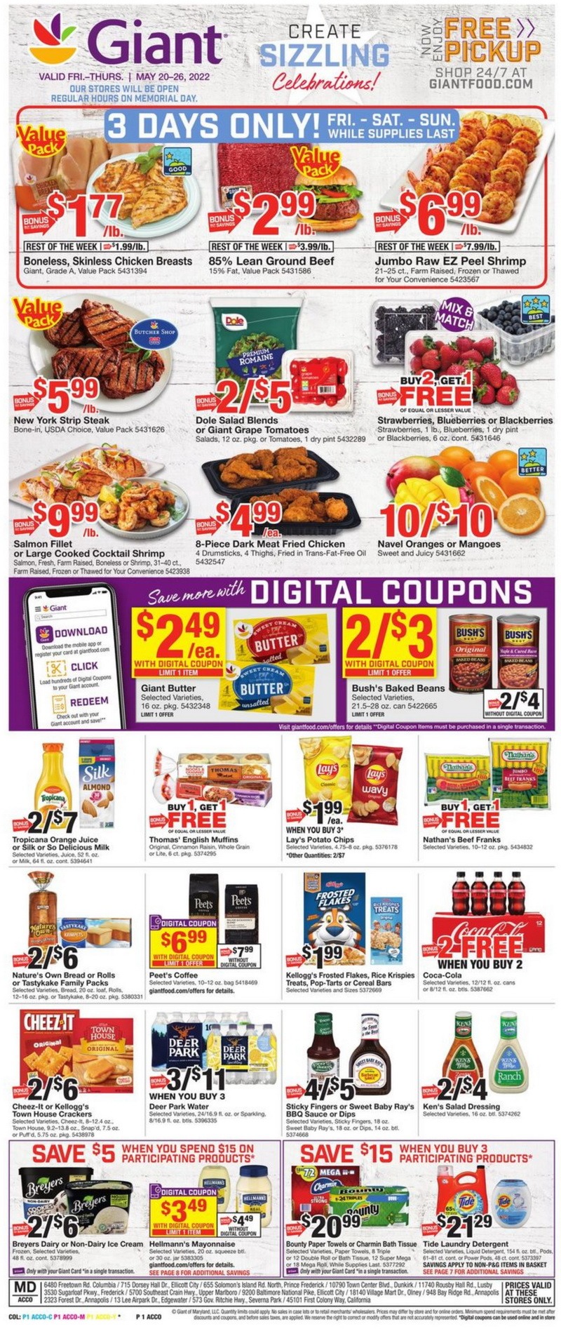 Giant Food Weekly Ad May 20 – May 26, 2022