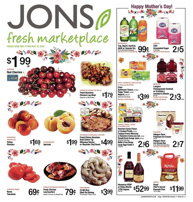 Jons Weekly Ad May 04 – May 10, 2022