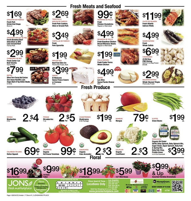 Jons Weekly Ad May 04 – May 10, 2022