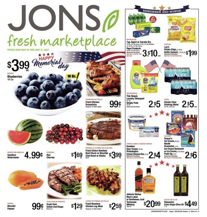 Jons Weekly Ad May 25 – May 31, 2022