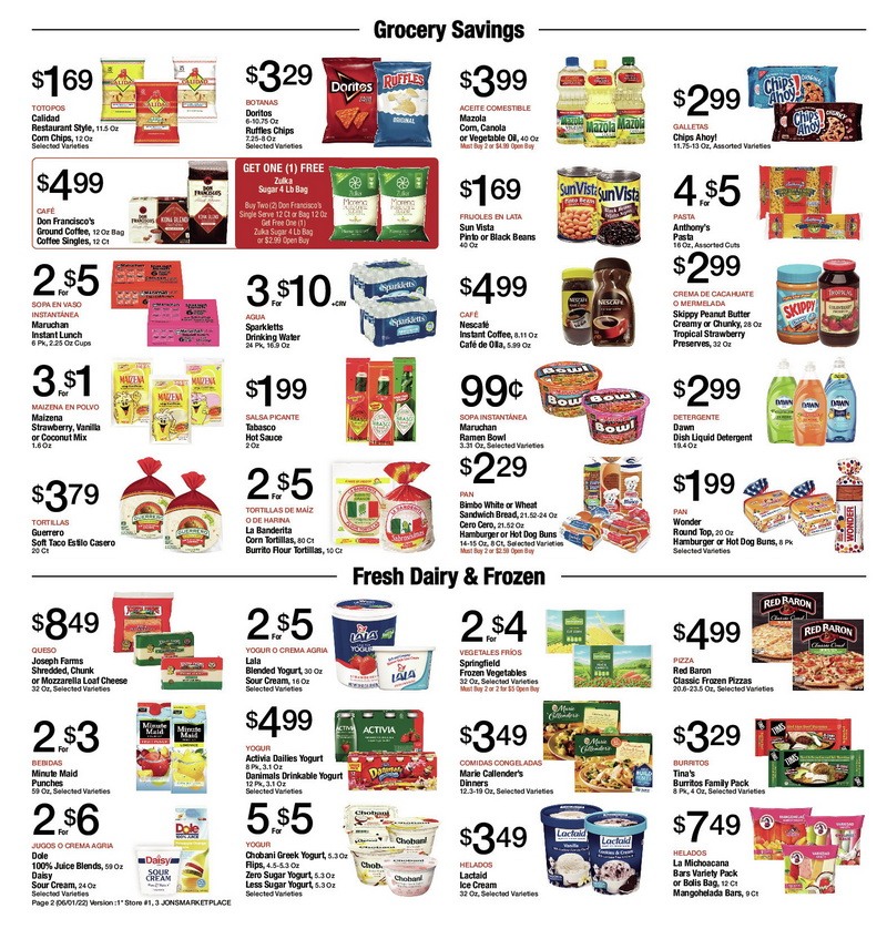 Jons Weekly Ad Jun 01 – Jun 07, 2022