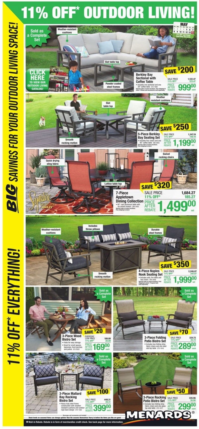 Menards Outdoor Living Ad May 05 – May 14, 2022