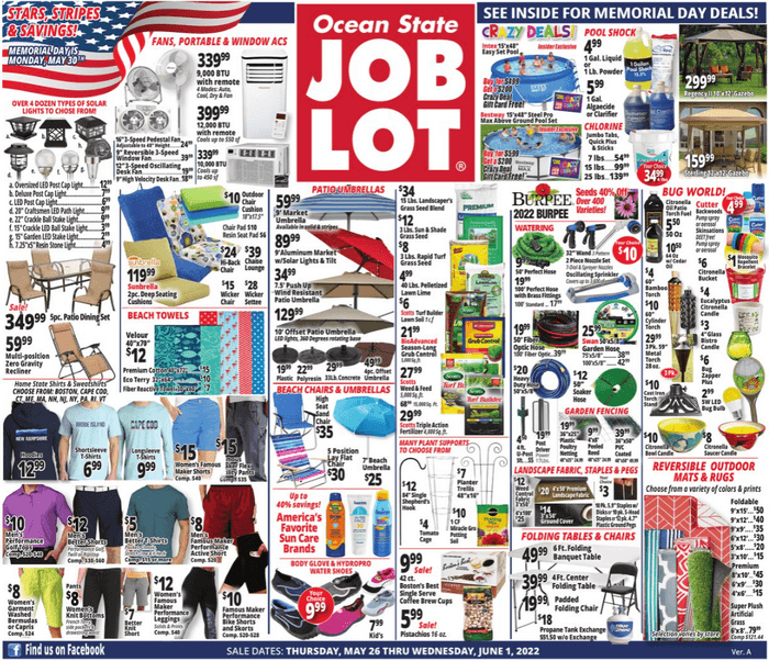 Ocean State Job Lot Weekly Ad May 26 – Jun 01, 2022