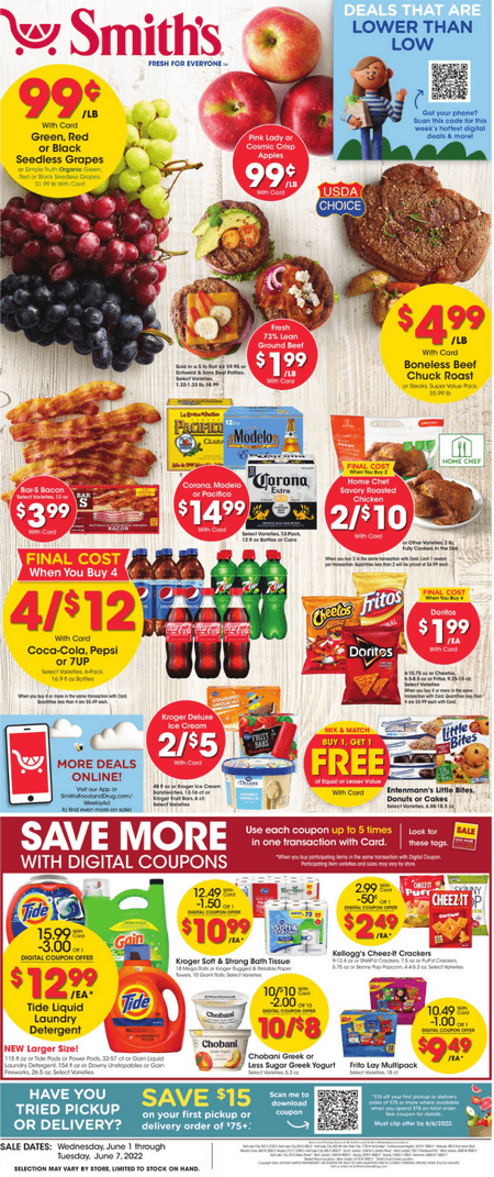 Smith's Food and Drug Weekly Ad Jun 01 – Jun 07, 2022