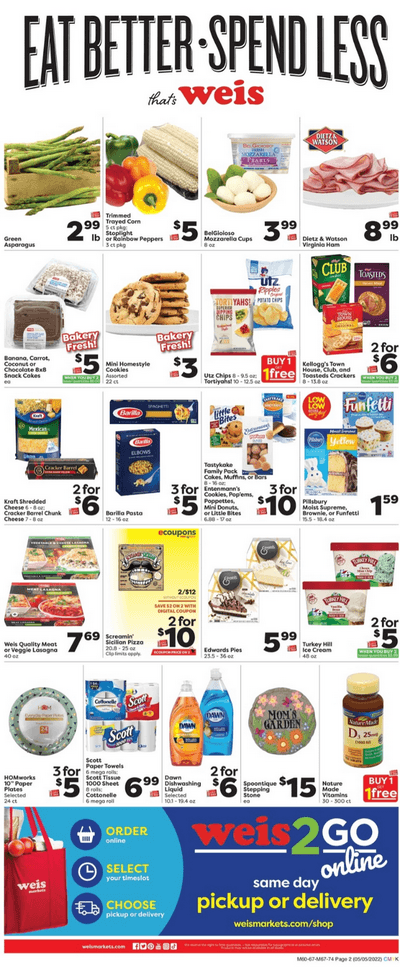 Weis Markets Weekly Sale May 05 – May 11, 2022