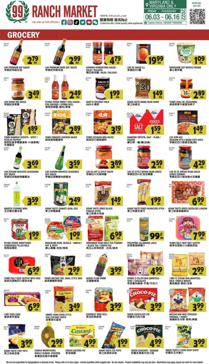 99 Ranch Market Weekly Ad Jun 03 – Jun 09, 2022