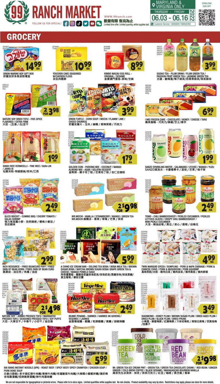 99 Ranch Market Weekly Ad Jun 10 – Jun 16, 2022