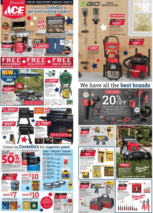 ACE Hardware 4th of July Event Jun 29 – Jul 11, 2022