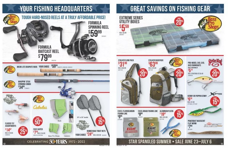 Bass Pro Shops Star-Spangled Summer Sale Jun 23-July 06, 2022