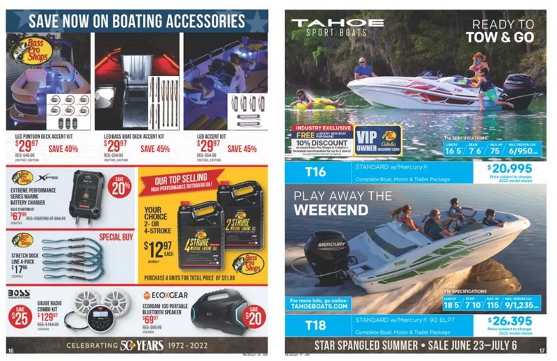 Bass Pro Shops Star-Spangled Summer Sale Jun 23-July 06, 2022