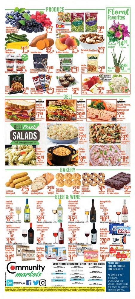 Community Markets Weekly Ad Jun 09 – Jun 15, 2022