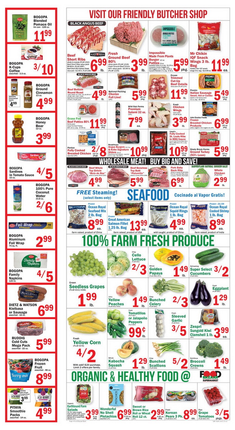 Food Bazaar Weekly Ad Jun 23 – Jun 29, 2022