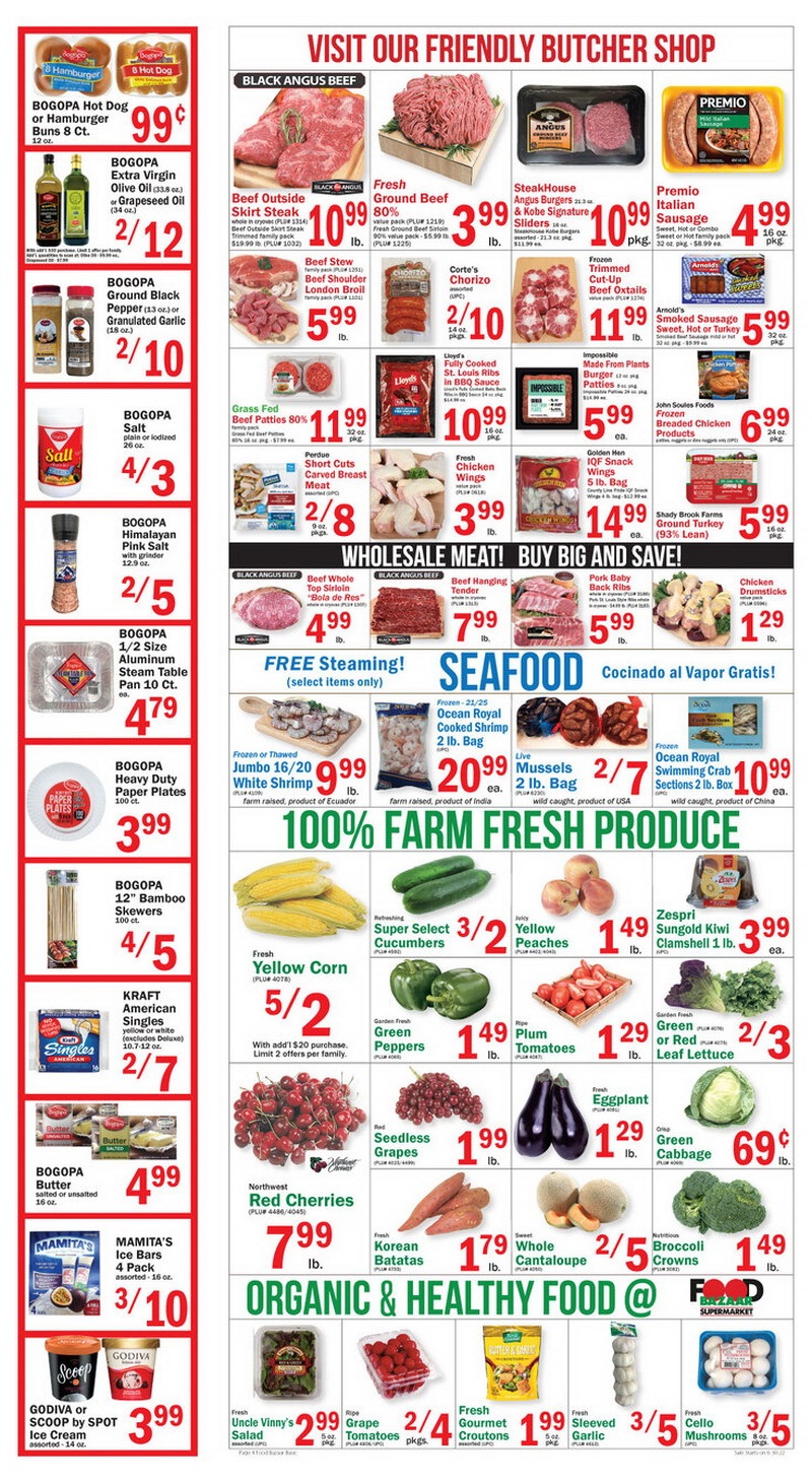 Food Bazaar Weekly Ad Jun 30 – Jul 06, 2022