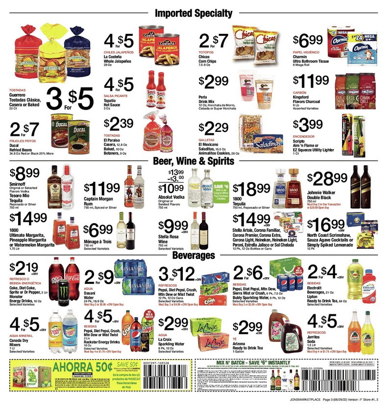 Jons Weekly Ad Jun 29 – July 05, 2022