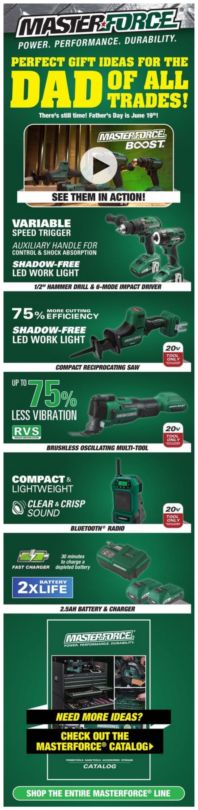 Menards Tools for Dad Sale Jun 09 – Jun 18, 2022
