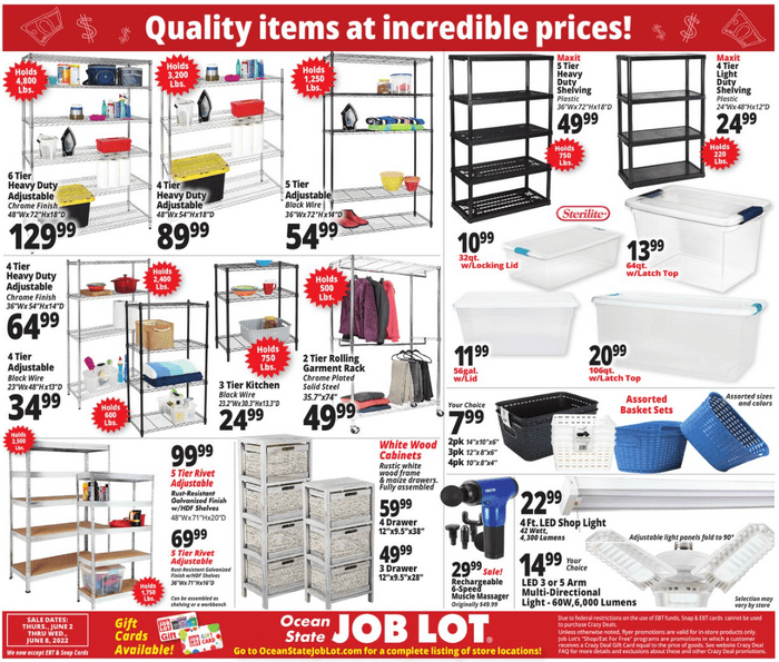 Ocean State Job Lot Weekly Ad Jun 02 – Jun 08, 2022