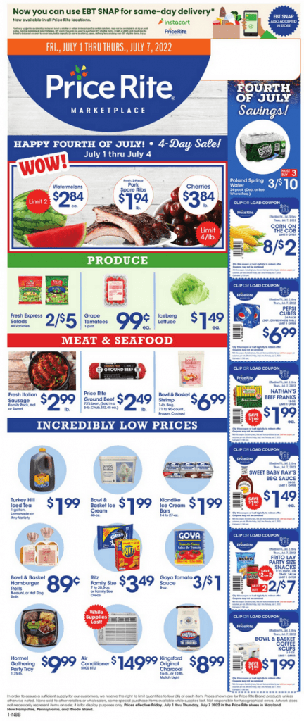 Price Rite Weekly Ad Jul 01 – Jul 07, 2022