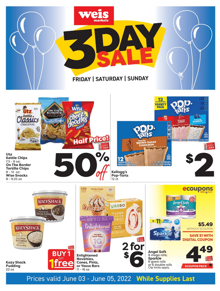 Weis Markets Three Day Ad Jun 03 – Jun 05, 2022