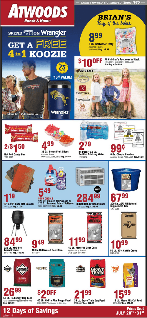 Atwoods Weekly Ad Jul 20 – Jul 31, 2022