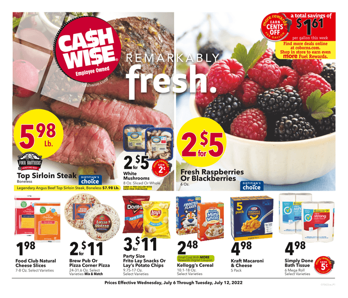 Cash Wise Weekly Ad Jul 06 – Jul 12, 2022