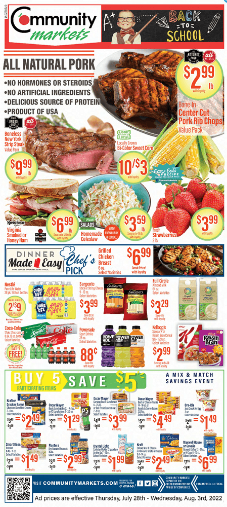 Community Markets Weekly Ad Jul 28 – Aug 03, 2022