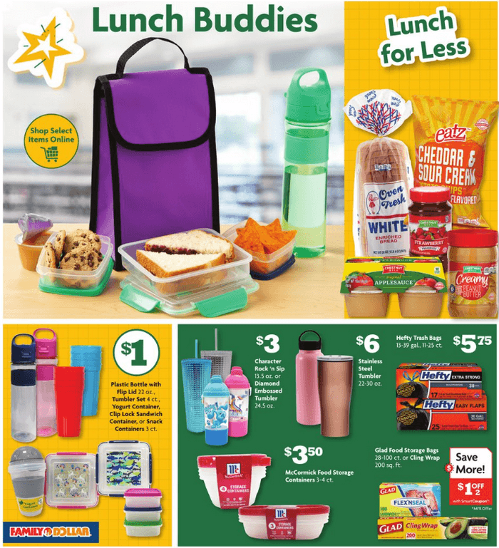 Family Dollar Back to School Ad Jul 10 – Aug 13, 2022