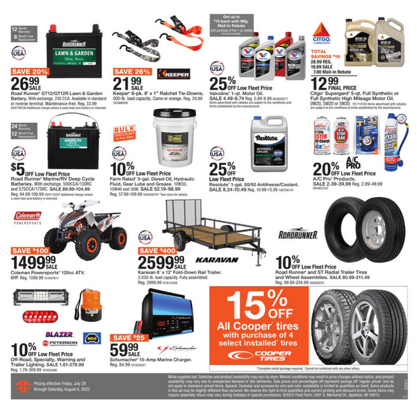 Fleet Farm Weekly Ad Jul 29 – Aug 06, 2022