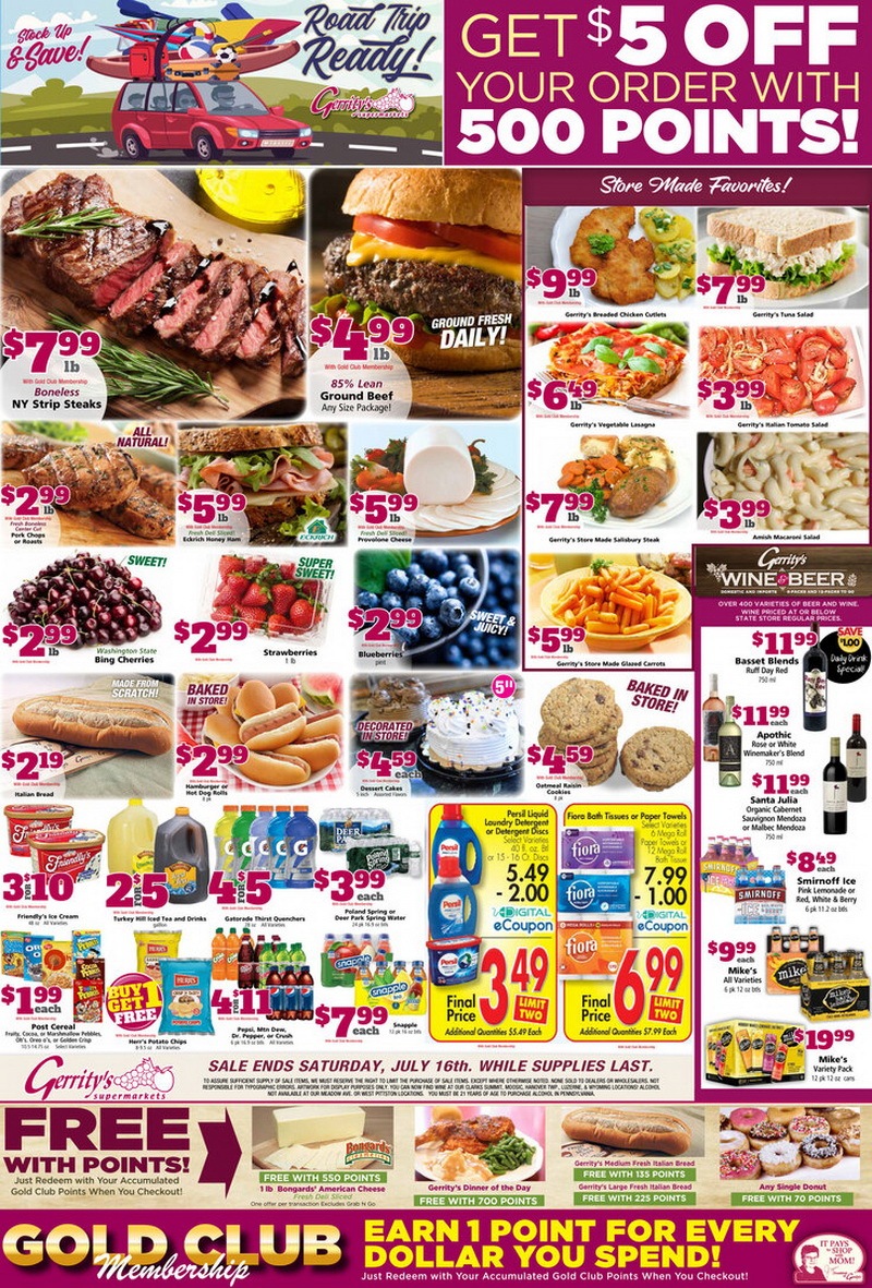 Gerrity's Supermarkets Weekly Ad Jul 10 – Jul 16, 2022