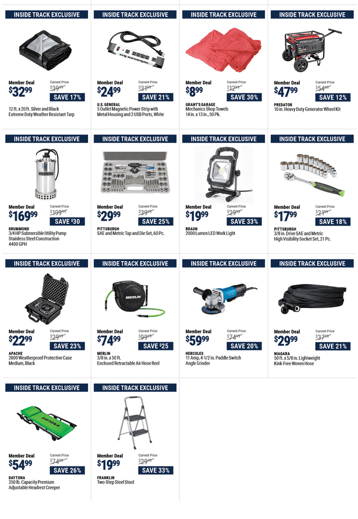 Harbor Freight Inside Track Saving Jul 01 – Jul 04, 2022