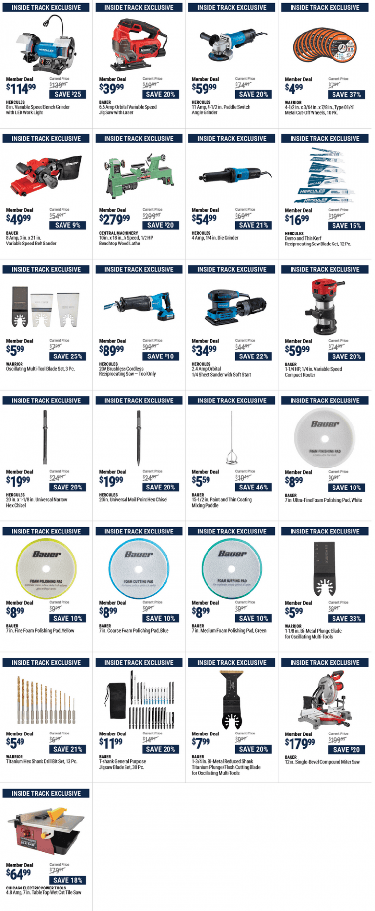 Harbor Freight Inside Track Saving Jul 22 – Jul 24, 2022