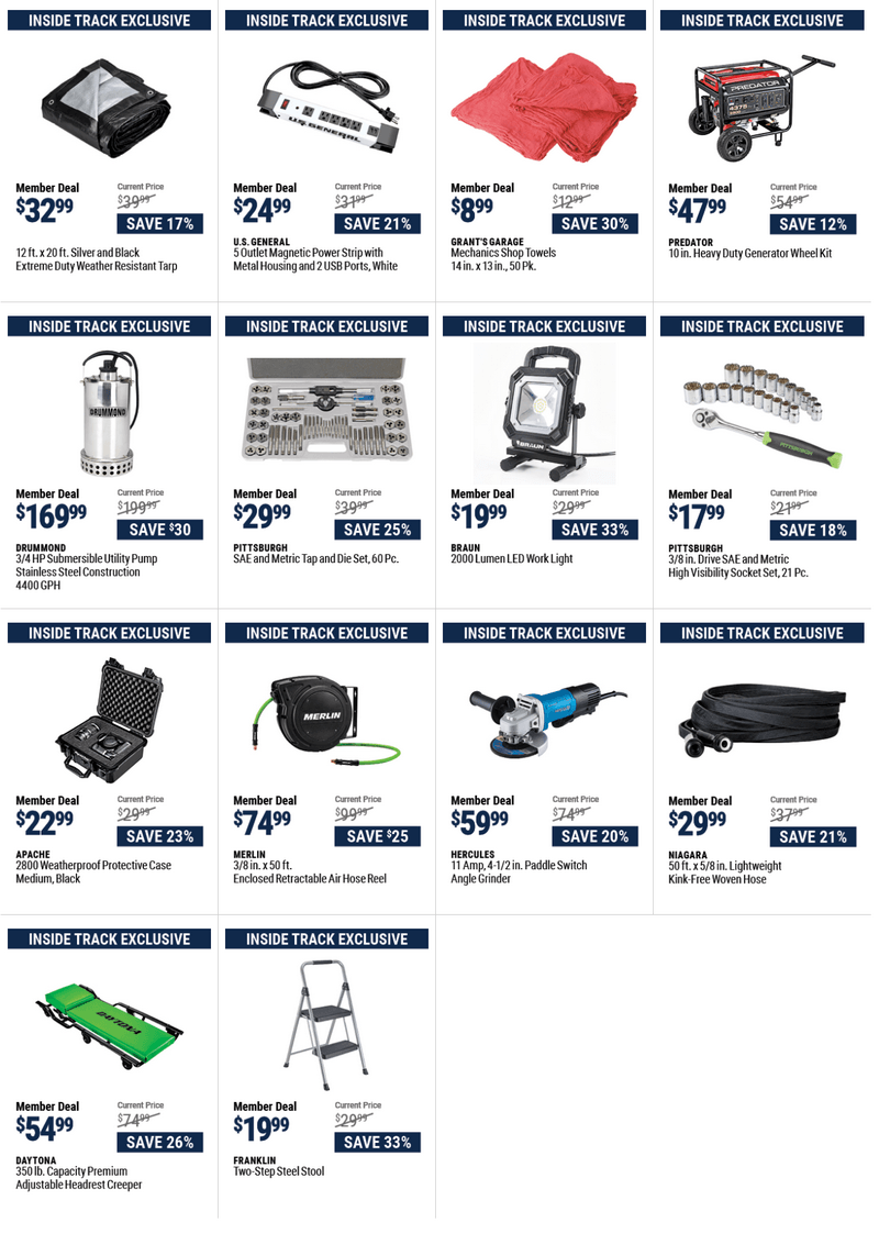 Harbor Freight Inside Track Saving Jul 22 – Jul 24, 2022