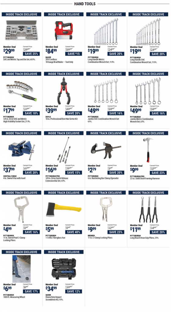Harbor Freight Inside Track Saving Jul 22 – Jul 24, 2022