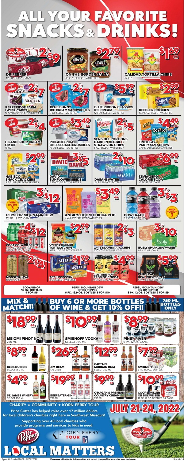 Price Cutter Weekly Ad Jul 20 – Jul 26, 2022