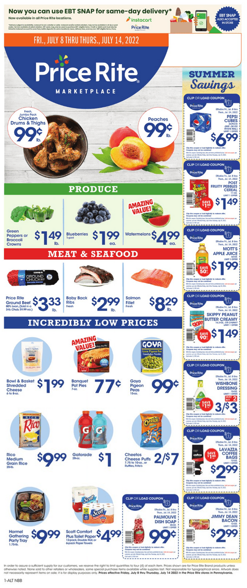 Price Rite Weekly Ad Jul 08 – Jul 14, 2022