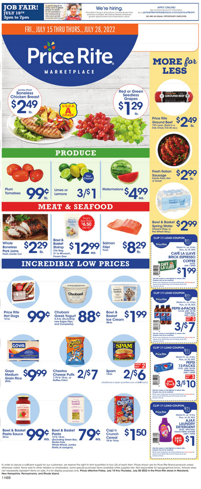 Price Rite Weekly Ad Jul 15 – Jul 28, 2022