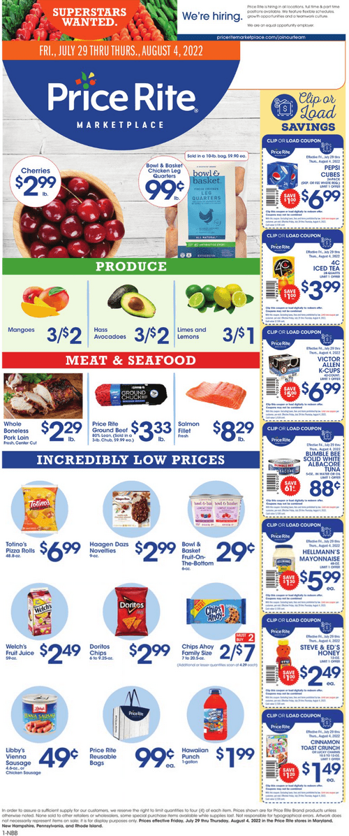 Price Rite Weekly Ad Jul 29 – Aug 04, 2022