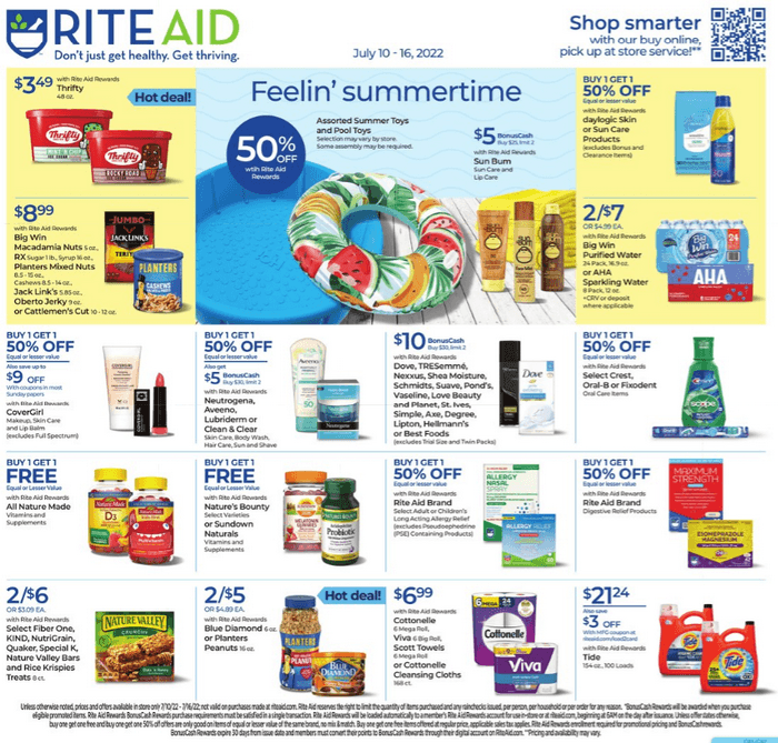 Rite Aid Weekly Ad Jul 10 – Jul 16, 2022