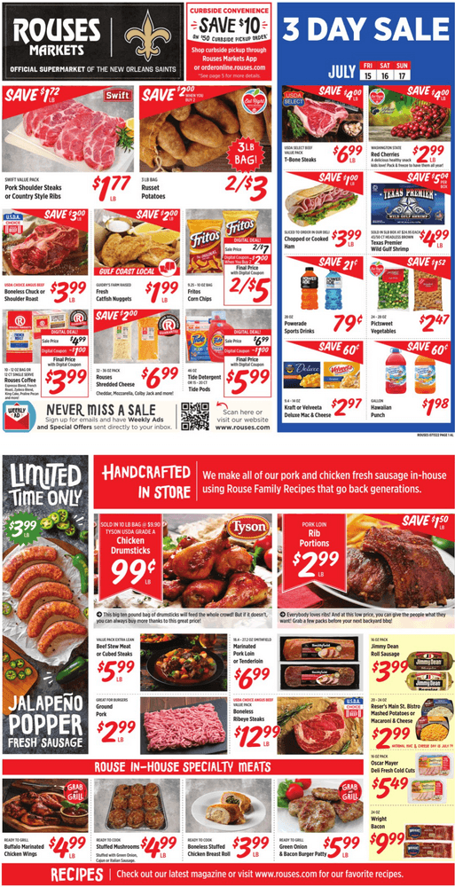 Rouses Weekly Ad Jul 13 – Jul 19 2022