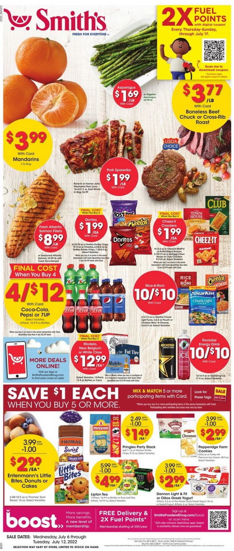 Smith's Food and Drug Weekly Ad Jul 06 – Jul 12, 2022