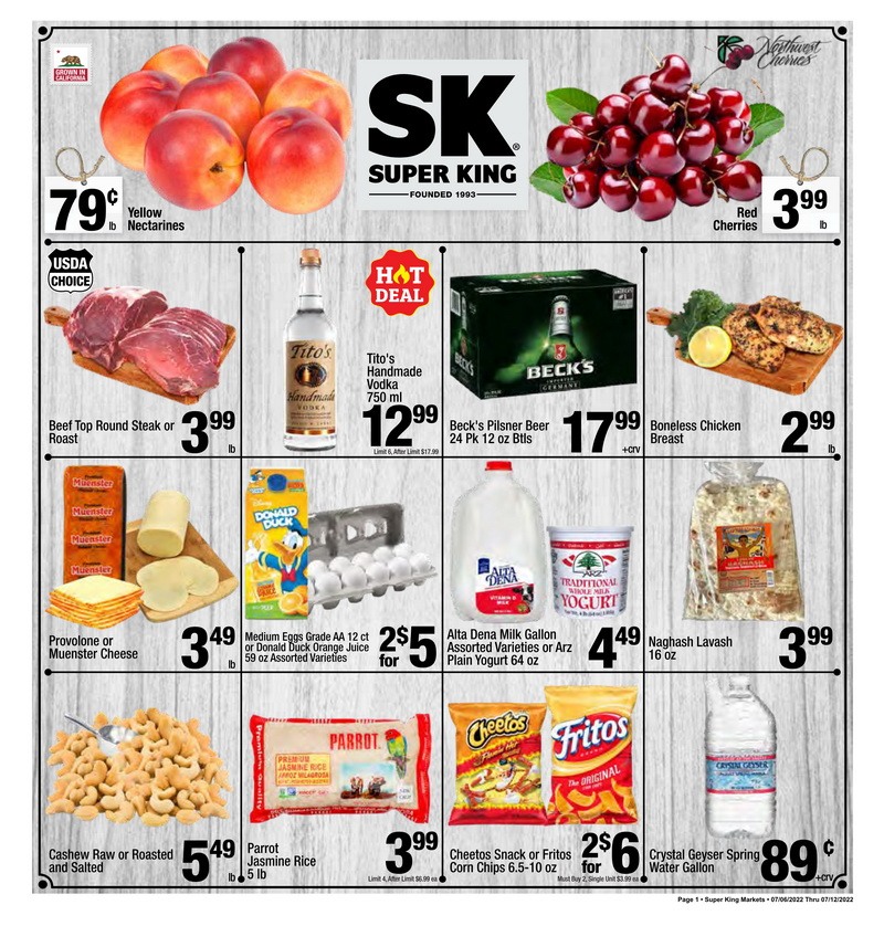 Super King Weekly Ad Jul 06 – Jul 12, 2022