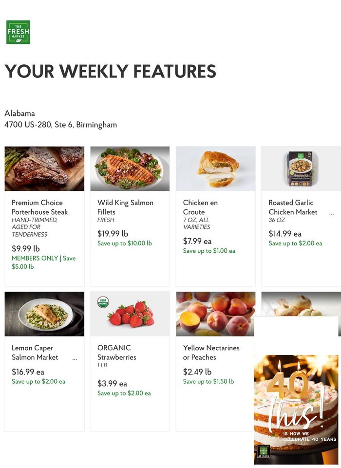 The Fresh Market Weekly Ad Jul 13 – Jul 19, 2022