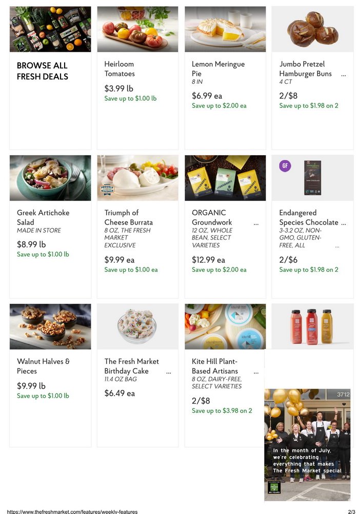 The Fresh Market Weekly Ad Jul 13 – Jul 19, 2022