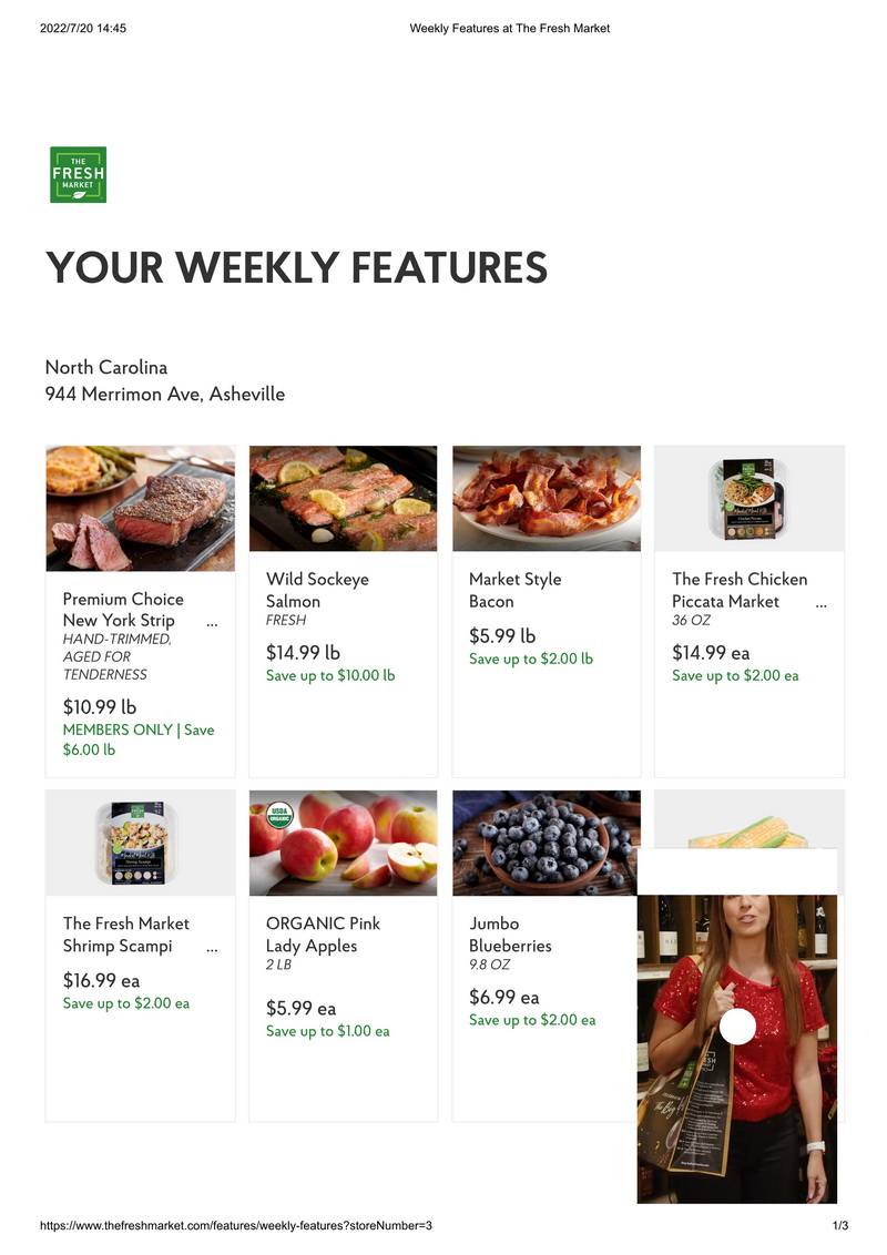 The Fresh Market Weekly Ad Jul 20 – Jul 26, 2022