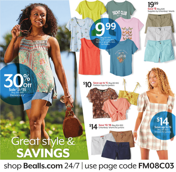 Bealls Weekly Ad Aug 17 – Aug 23, 2022
