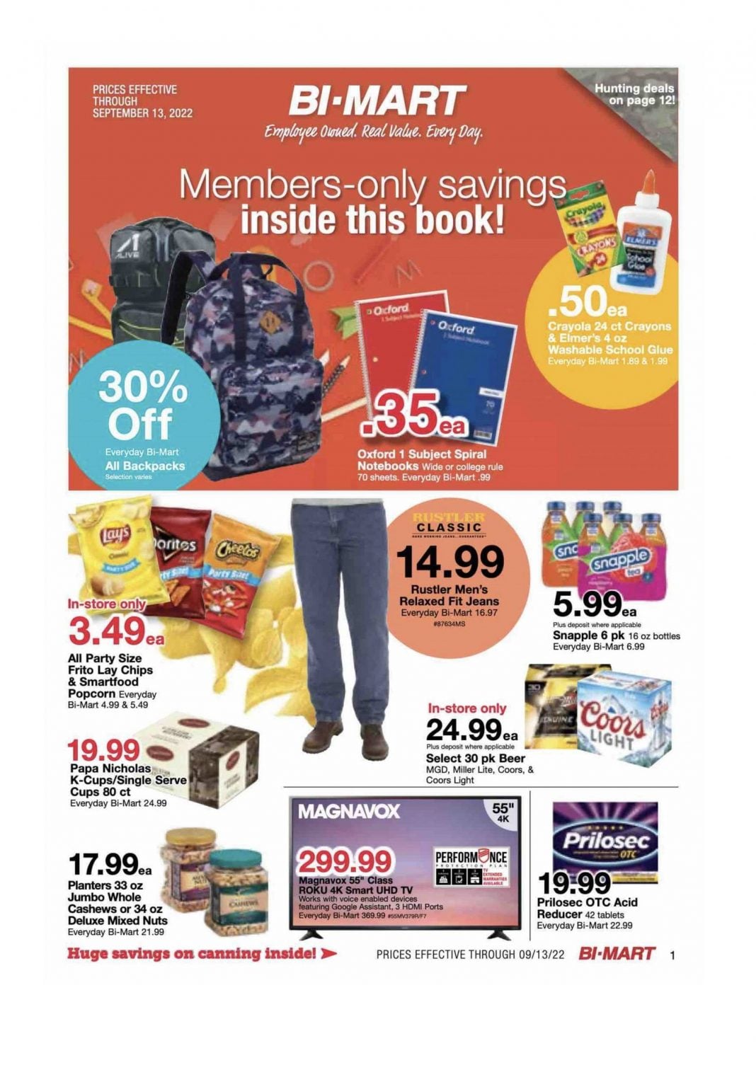 Bi-Mart Weekly Ad Aug 30 – Sep 13, 2022