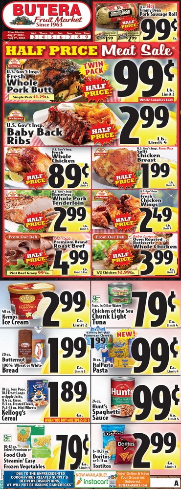 Butera Weekly Ad Aug 03 – Aug 09, 2022